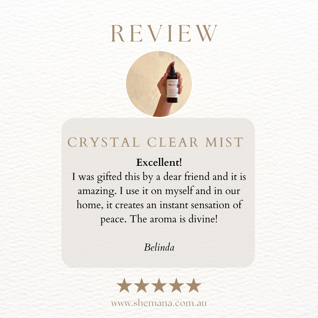 Natural Body & Room Mist - Crystal Clearing Aura & Space Spray - 100ml ...